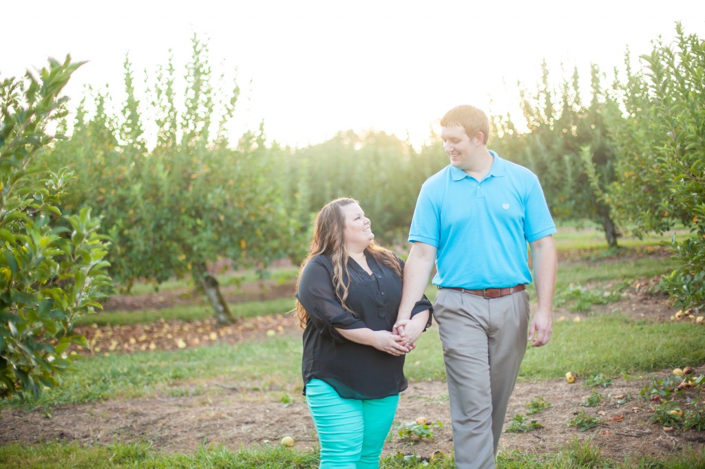 {Curvy Engagement} Rock Quarry and Apple Orchards in North Carolina ...