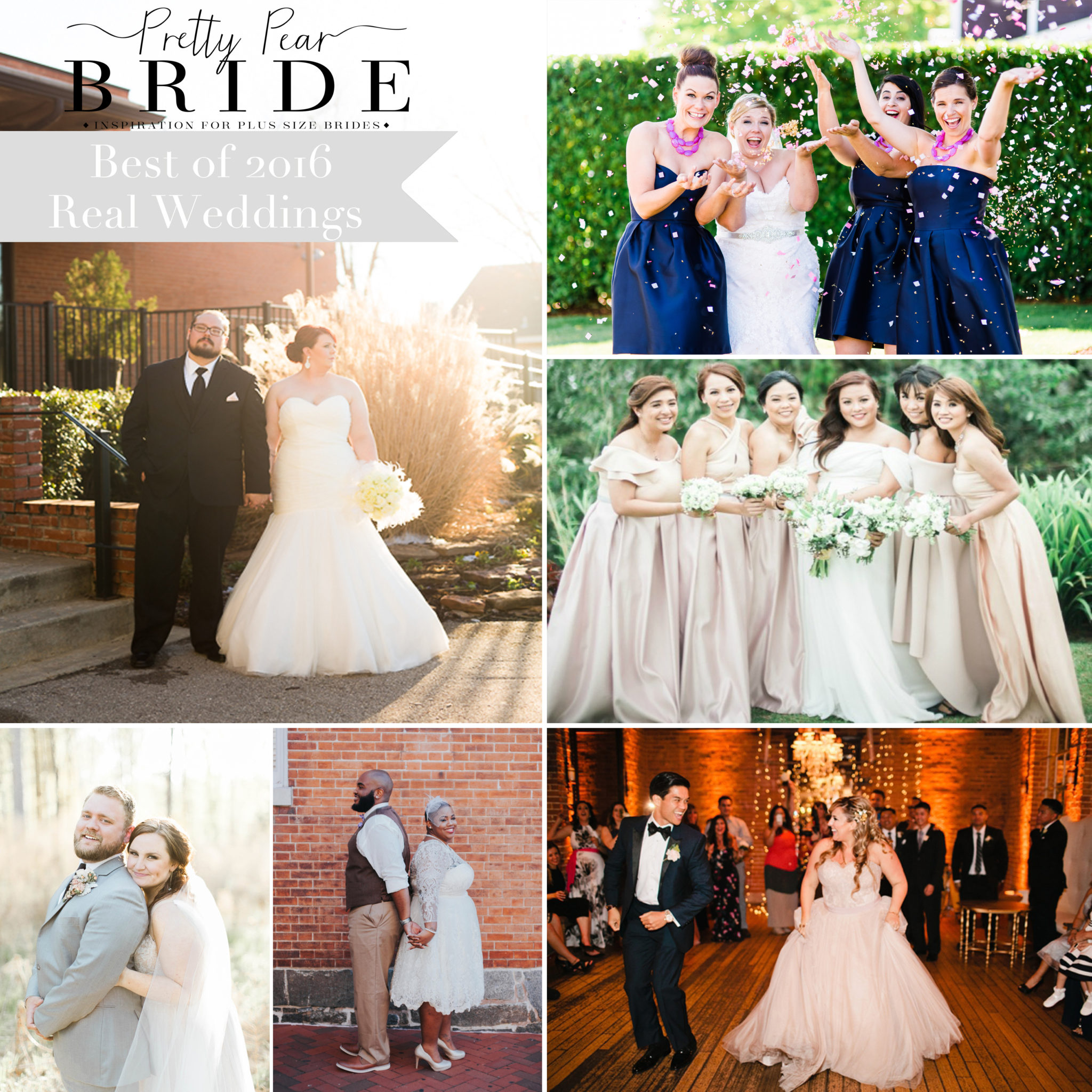 BEST OF 2016 | REAL WEDDINGS - The Pretty Pear Bride - Plus Size Bridal ...