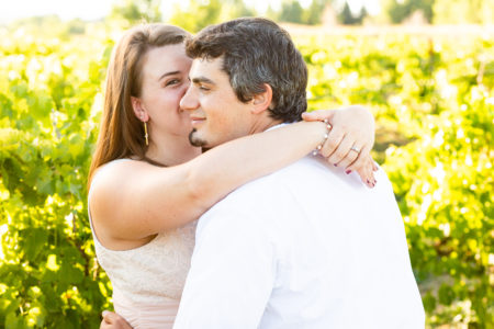 ENGAGEMENT | Blush & Gold Colorado Vineyard Engagement | Lucy Schultz ...